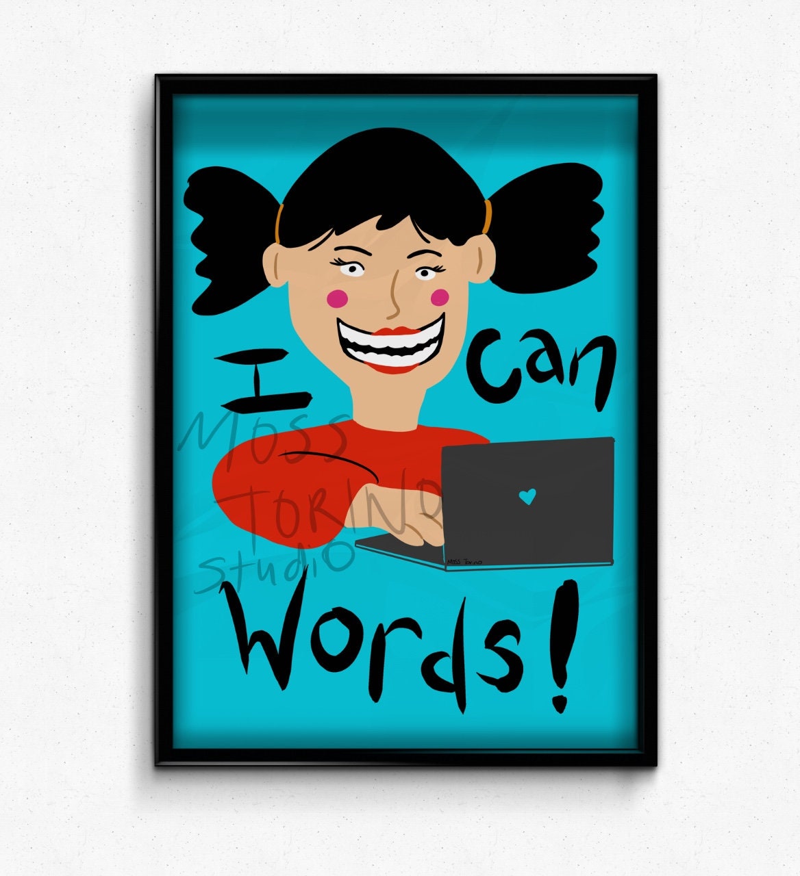 I Can Words Motivational Art Print, Digital Download for Writers ...