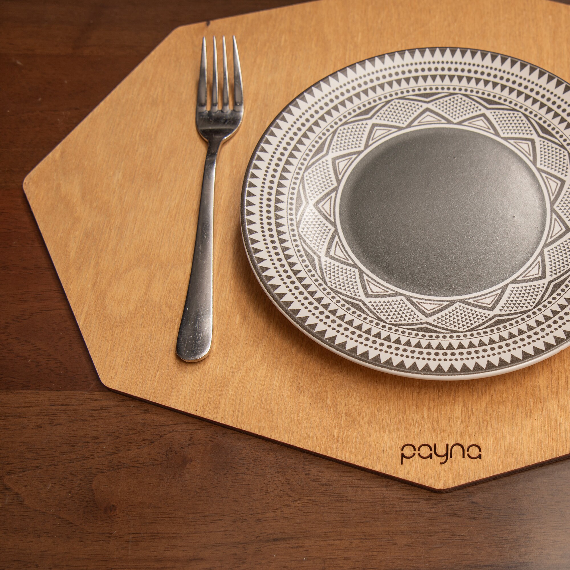 Diamond Wood Placemat Kitchen Accessories Bohem & Rustic - Etsy