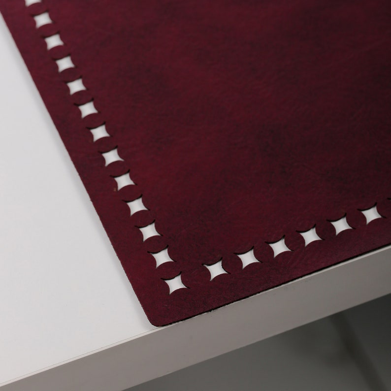Faux Leather Table Runner, Modern Minimalist Boho Decor - Etsy