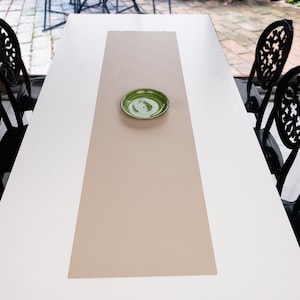 Plain Leather Centerpiece Table Runner Table Cloth Boho Decor by Payna ...