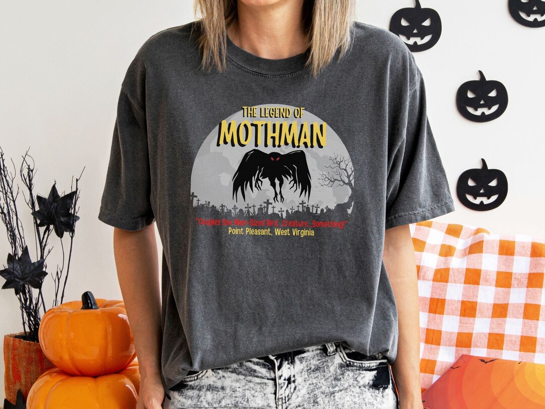 Mothman Comfort Colors Shirt, the Mothman Shirt, Mothman Tee Shirt ...