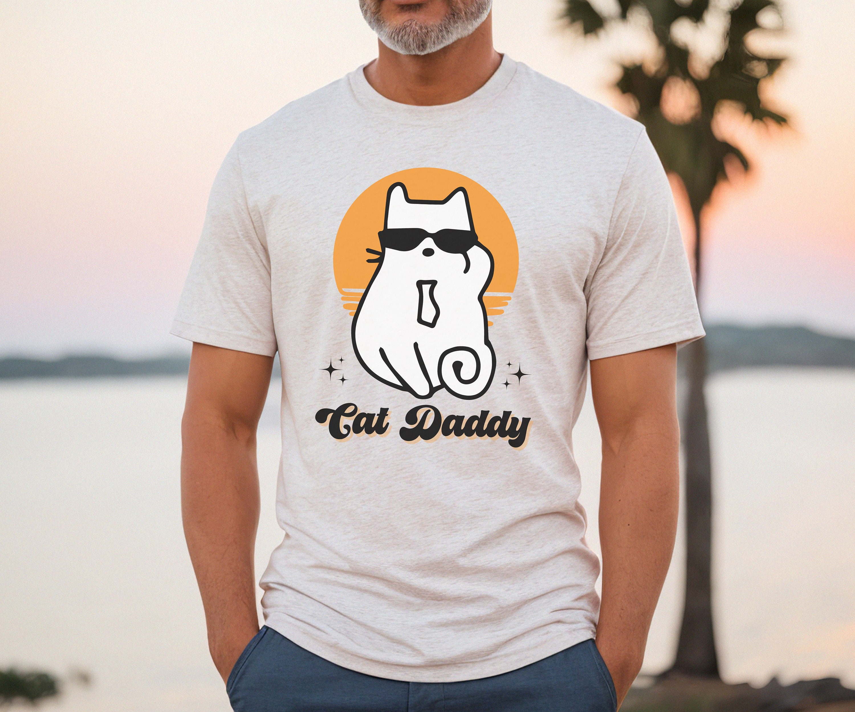 Cat Daddy T-shirt Cat Lover Shirt Funny Cat Tee Cat Father - Etsy