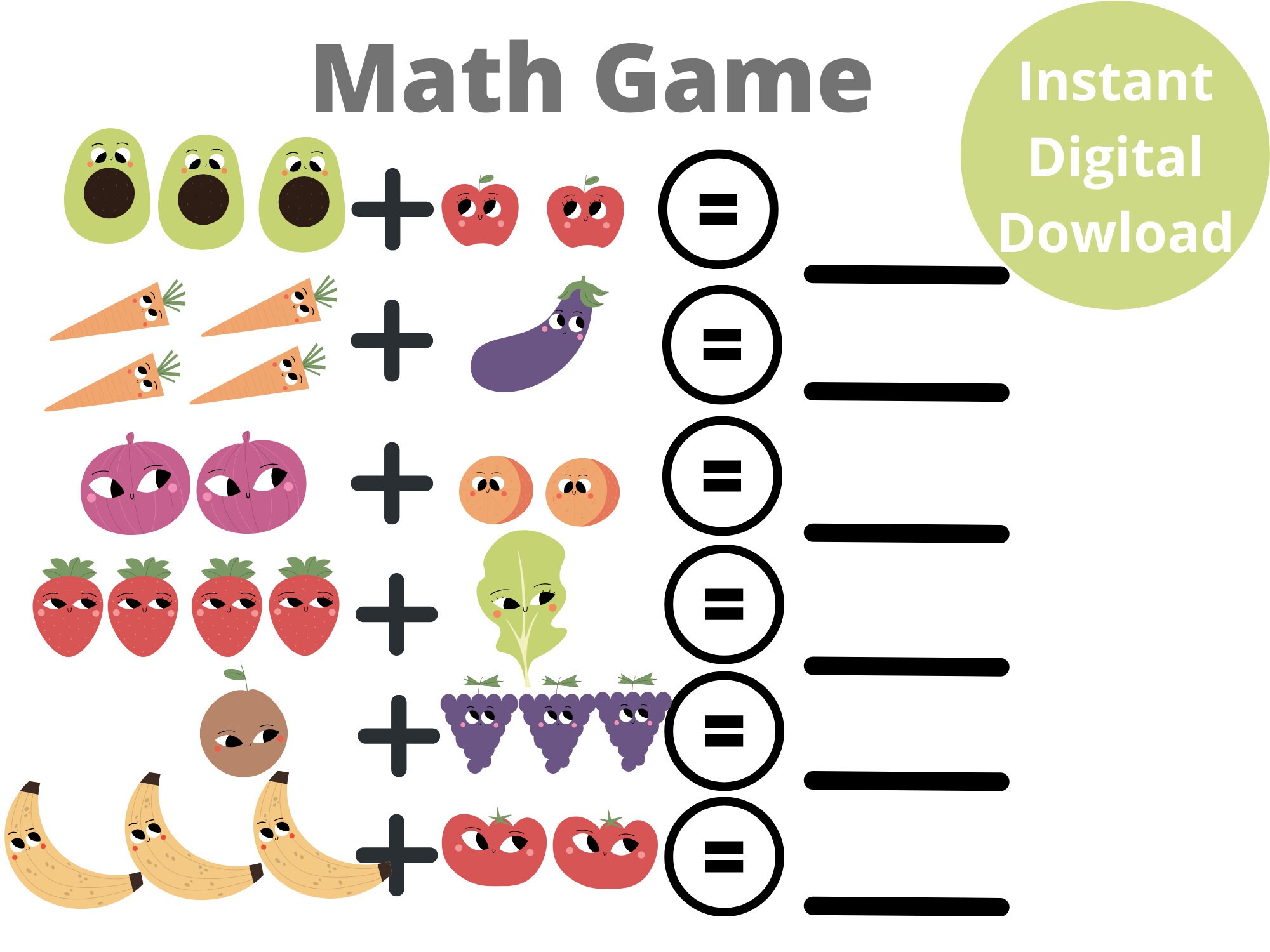 Math Game That Practice Math Skills Using Fun Interactive Content - Etsy