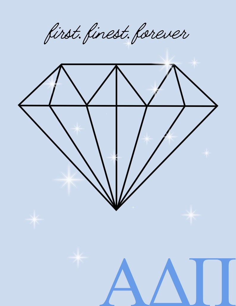 ADPI Alpha Delta PI Sorority Print - Etsy