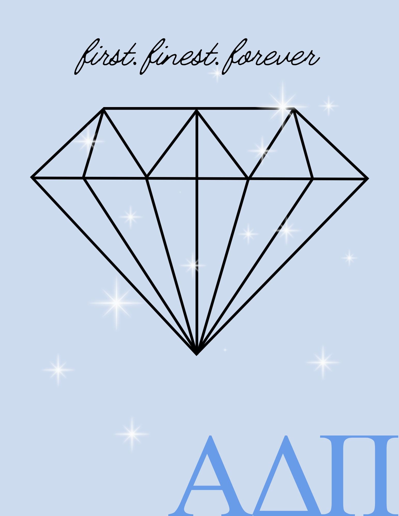ADPI Alpha Delta PI Sorority Print - Etsy