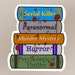 Thriller Book Genre Sticker, Book Stack Sticker, Book Lover Sticker ...