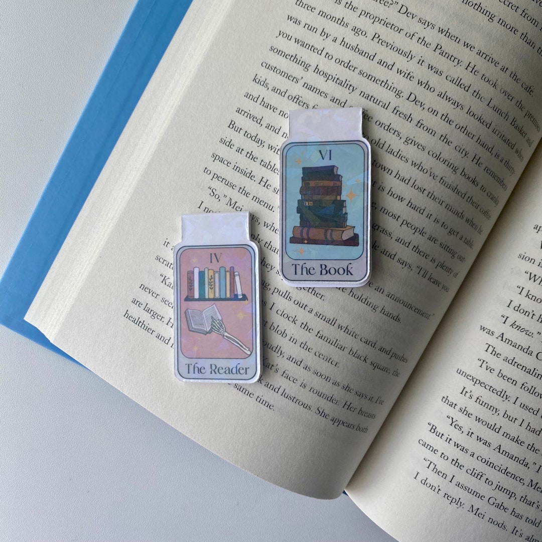 Tarot Card Magnetic Bookmark, Book Journal Bookmark, Holographic ...