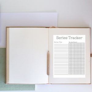 Book Series Tracker Sticker, Book Journal Sticker, Reading Journal ...