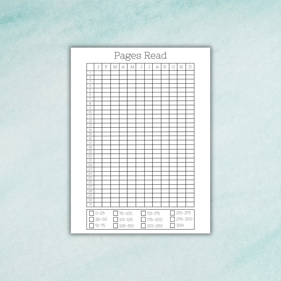 Pages Read Sticker Sheet, Days Read Tracker, Book Journal Sticker ...