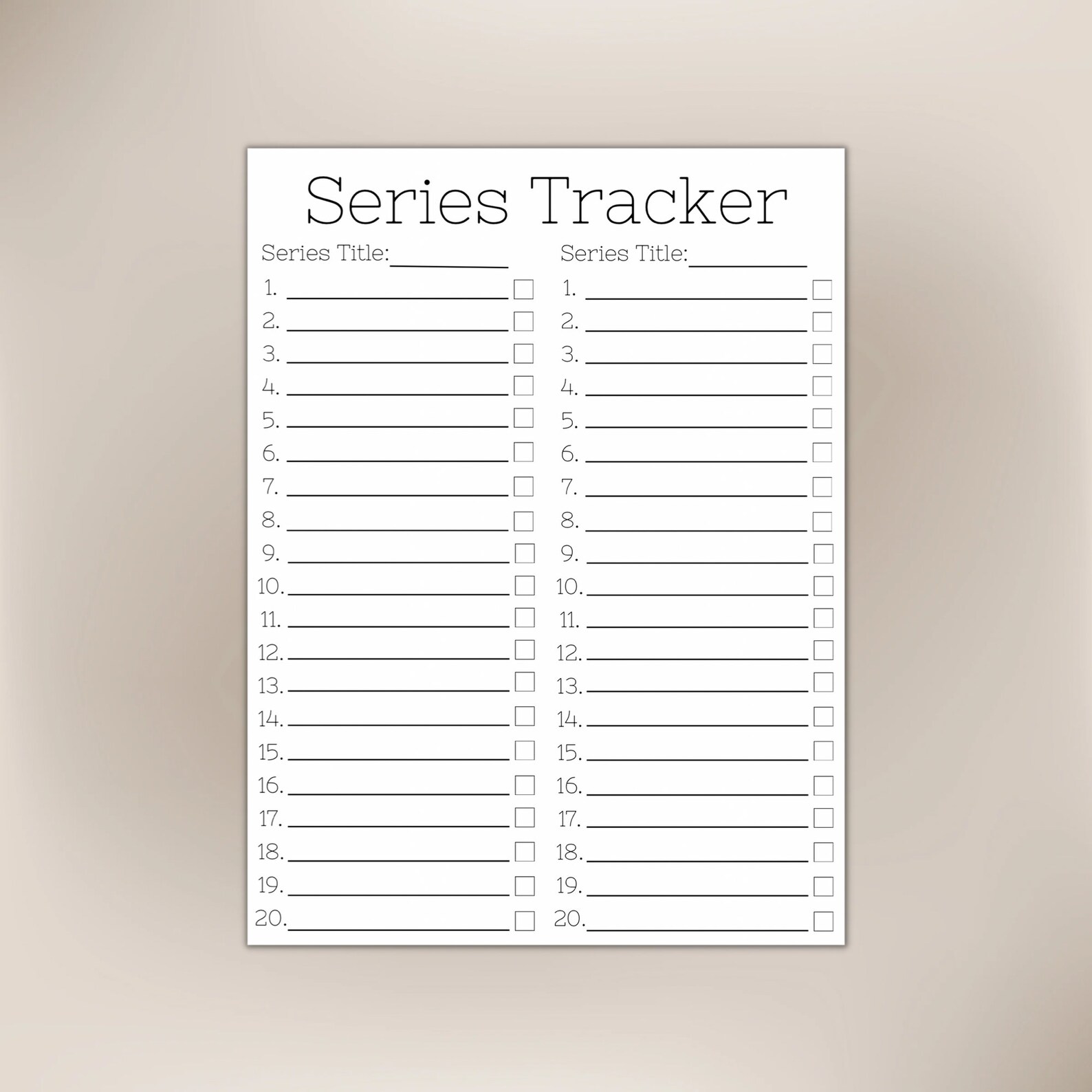Book Series Tracker Sticker, Book Journal Sticker, Reading Journal ...