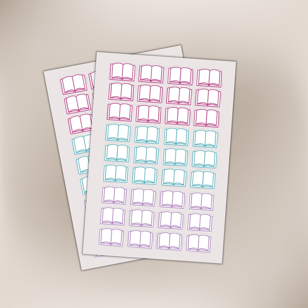 Physical Book Sticker, Book Journal Sticker, Reading Journal, Book ...