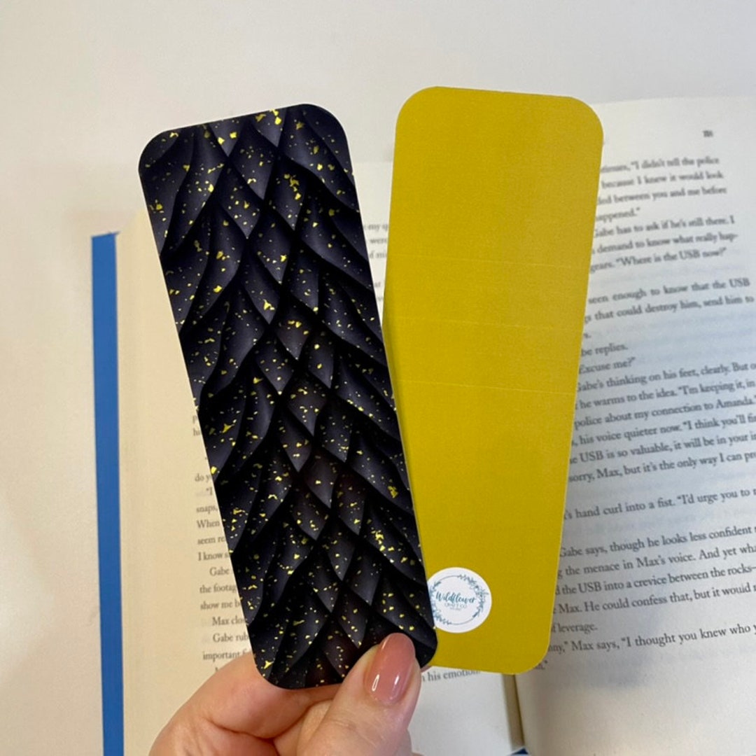 Dragon Scale Bookmark, Fantasy Bookmark, Paper Bookmark, Gift for Book ...