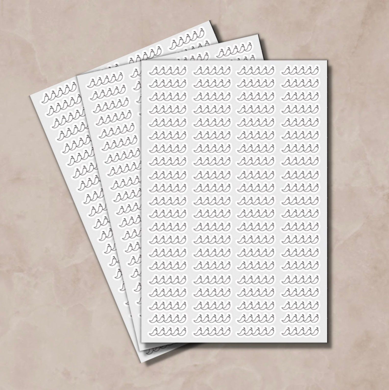 Blank Star Review Stickers, Blank Chili Pepper Review Stickers, Book ...