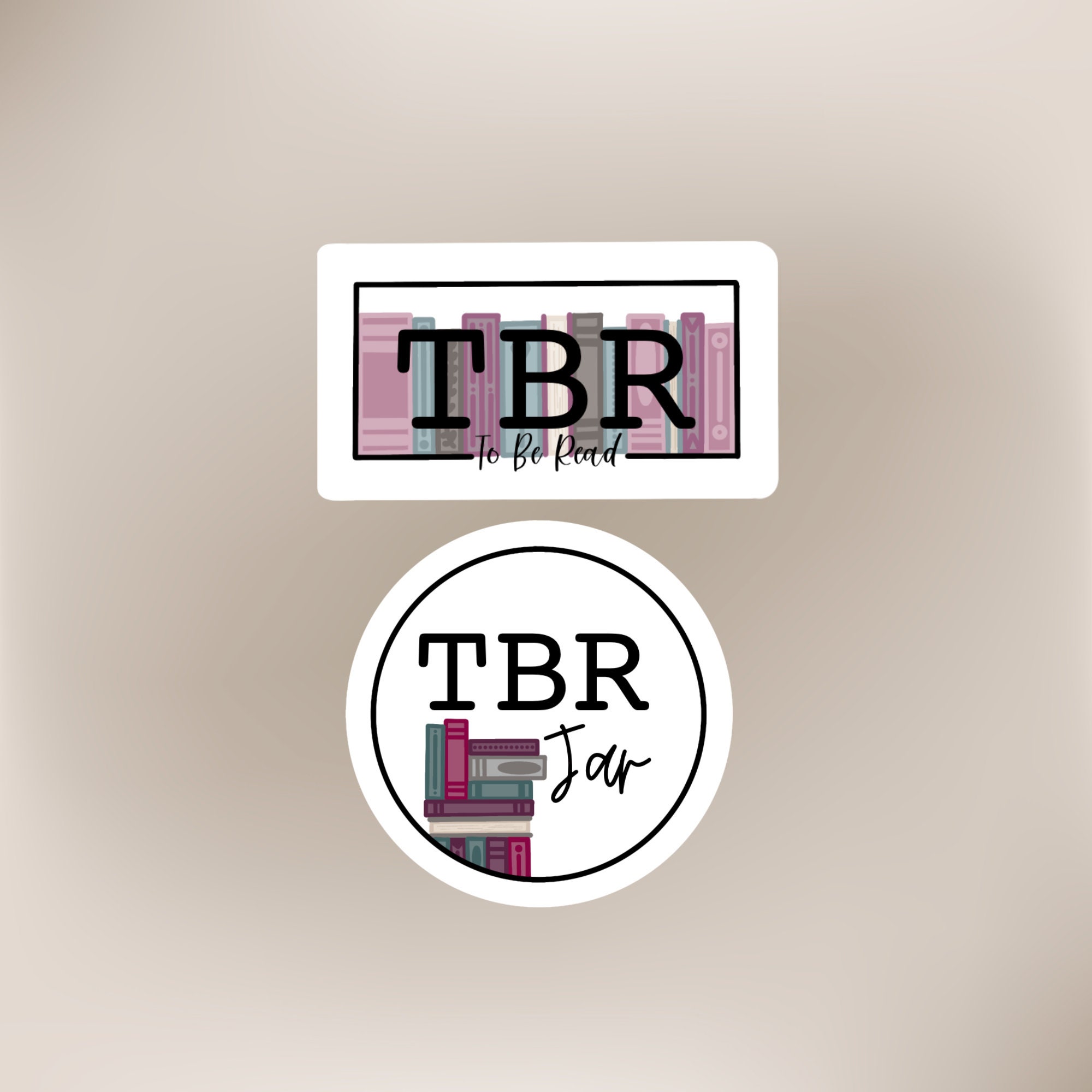 To Be Read Sticker, TBR Jar, TBR Cart, Book Worm, Librarian Gift ...