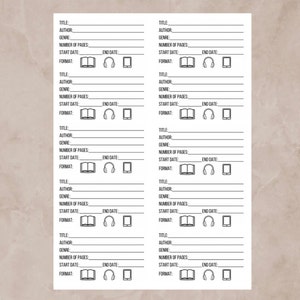 Book Review Sticker, Book Journal Sticker, Genre Tracker, Reading ...