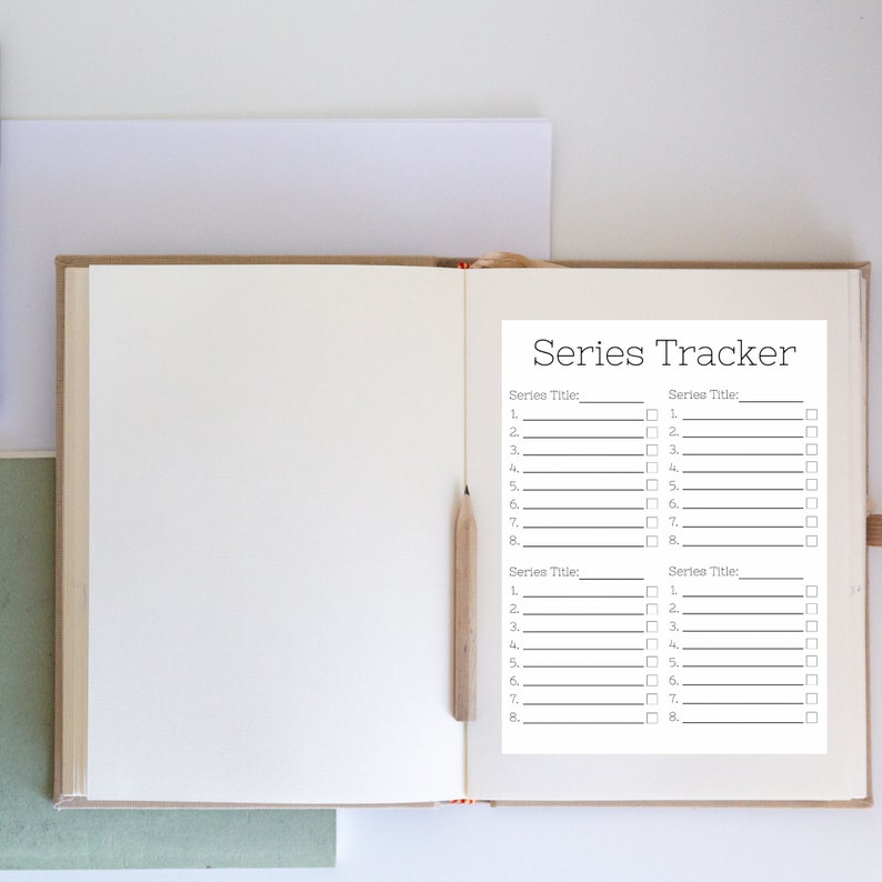 Book Series Tracker Sticker, Book Journal Sticker, Reading Journal ...