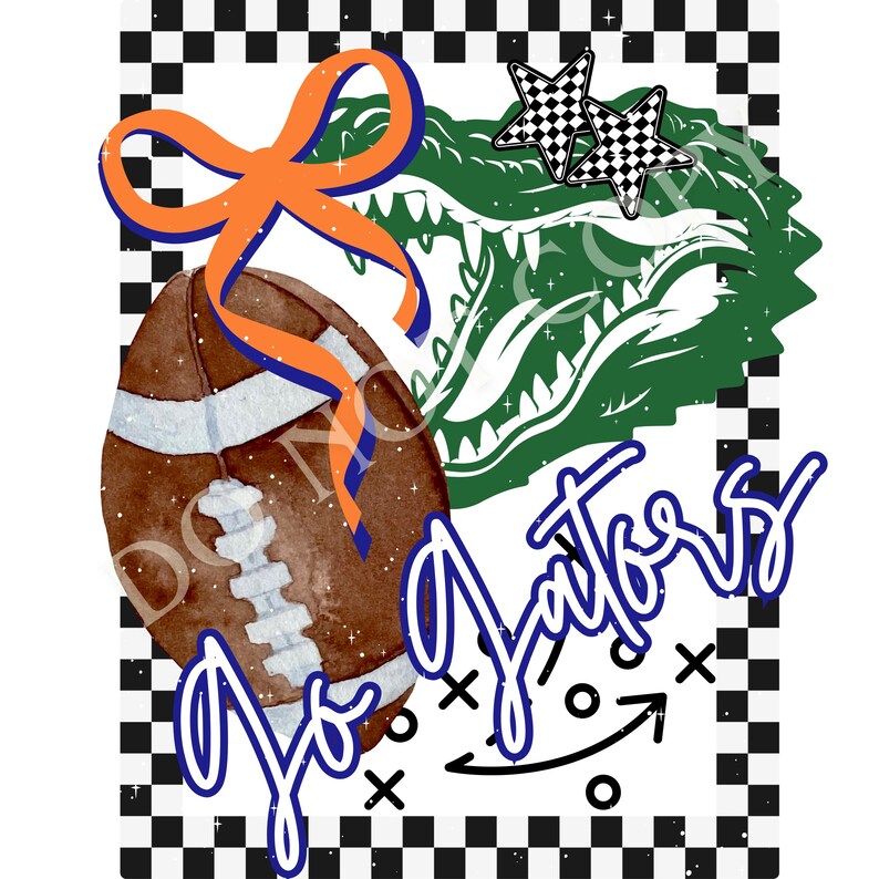 Fall Watercolor Football Png | Cute Football Png Gators Football Png ...