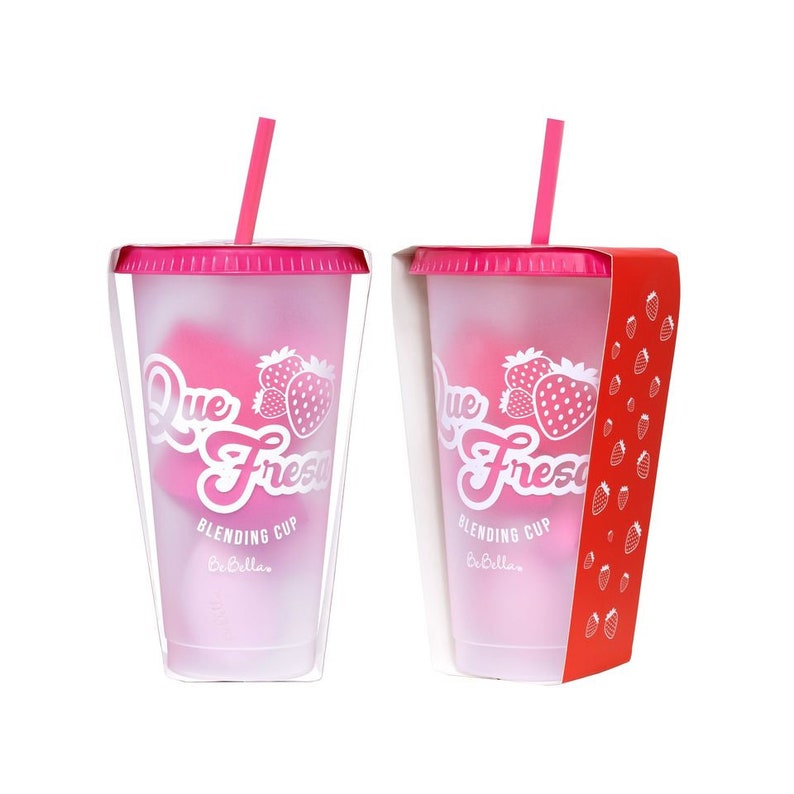 Que Fresa Blending Cup/6 Makeup Sponges 1 Cup. - Etsy