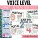 Botanical Voice Level Chart EDITABLE Voice Volume Levels Visual Display ...