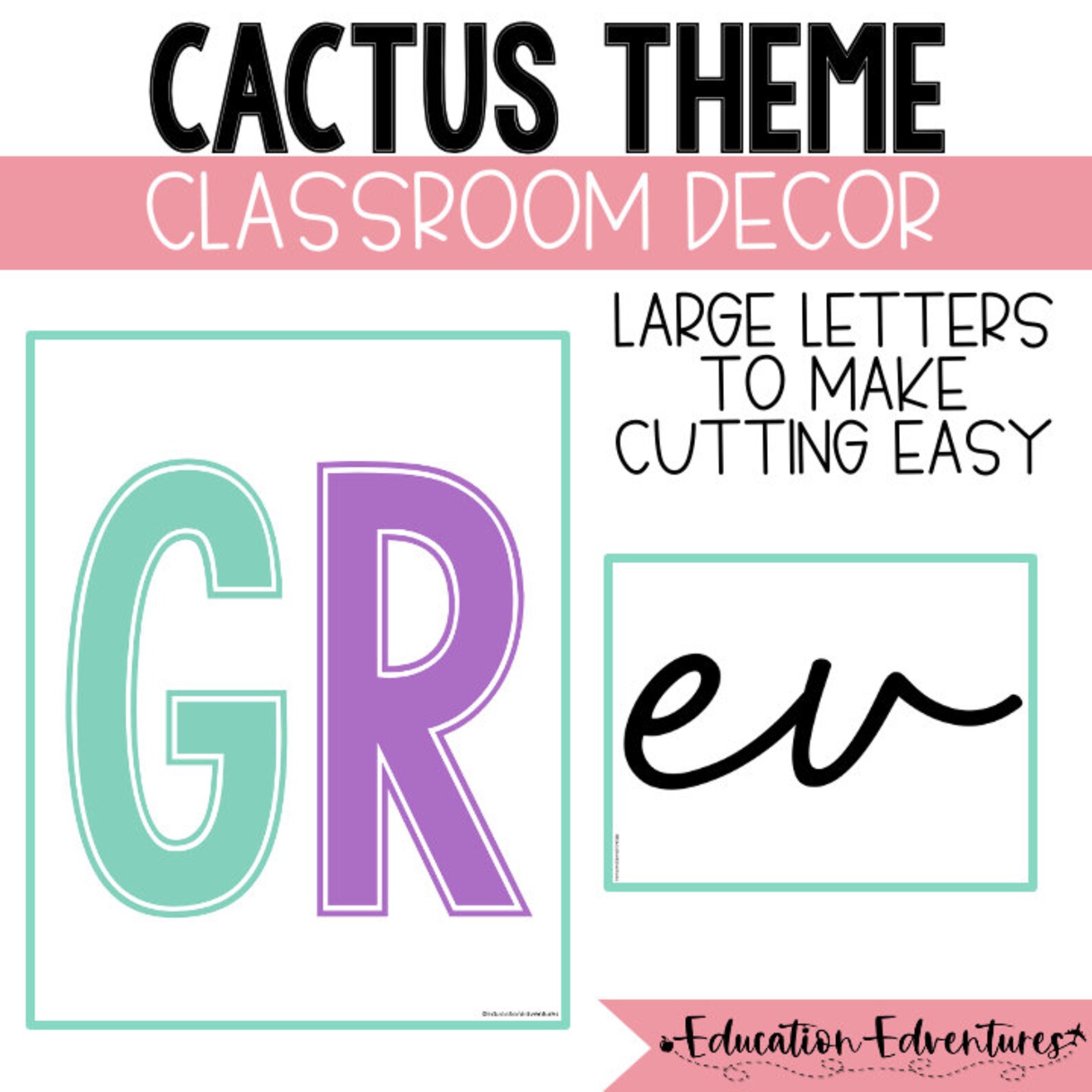 Cactus Classroom Door Display or Bulletin Board EDITABLE Classroom ...