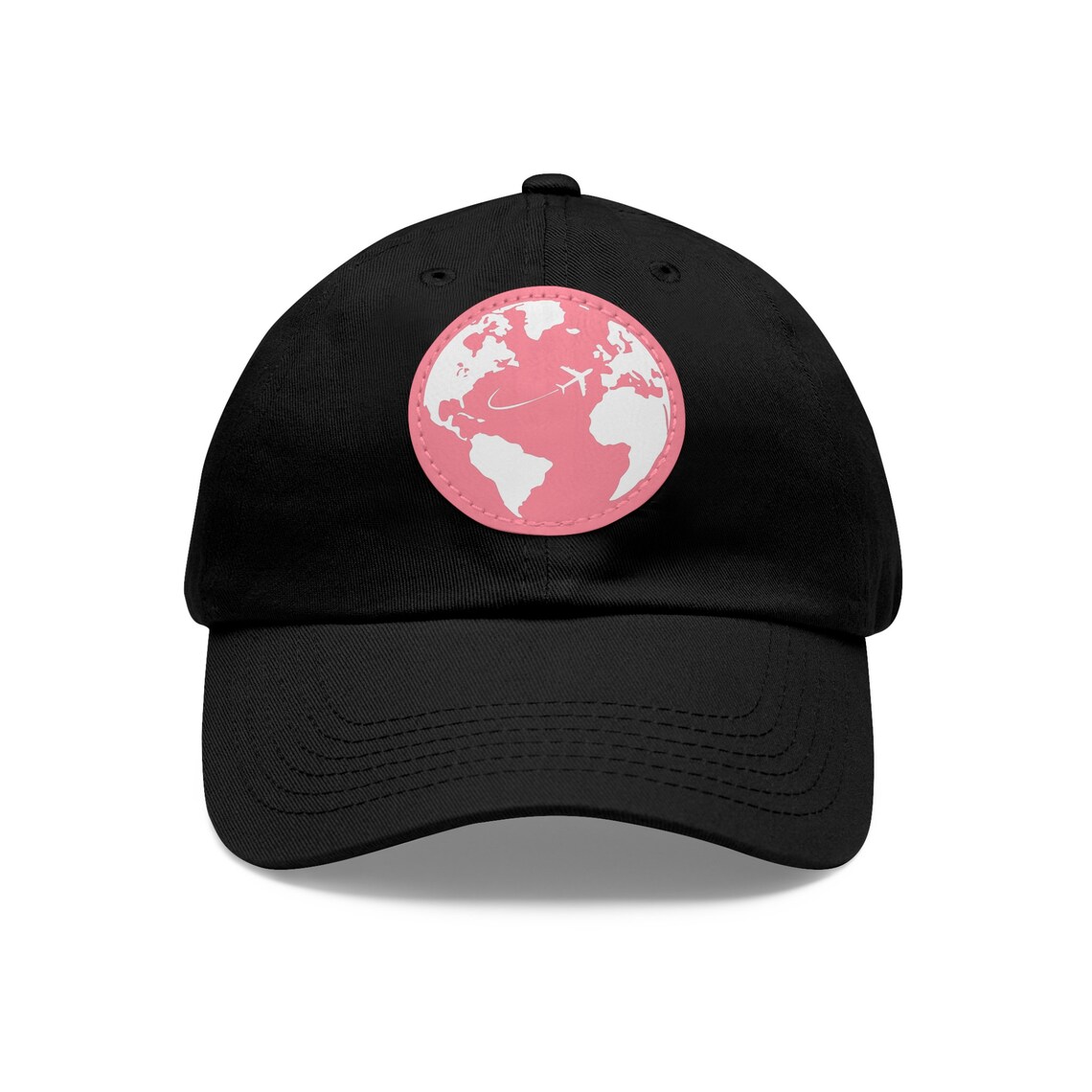 World Map Travel Hat With Leather Patch - Travel Accessories - Travel ...