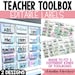 Botanical Teacher and Office Toolbox Labels EDITABLE | Cactus Plant ...