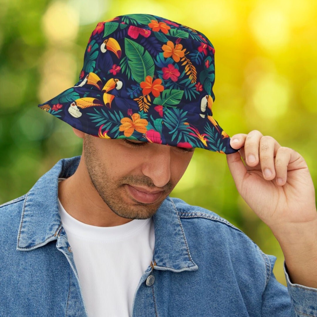 Tropical Toucan Bucket Hat- Travel Accessories - Travel Gifts - Travel ...