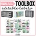 Botanical Teacher and Office Toolbox Labels EDITABLE | Cactus Plant ...