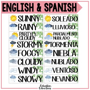 Botanical Pocket Chart Calendar & Flip Calendar and Weather EDITABLE ...