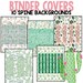 Botanical Editable Binder Covers and Spines Cactus Plant - Etsy