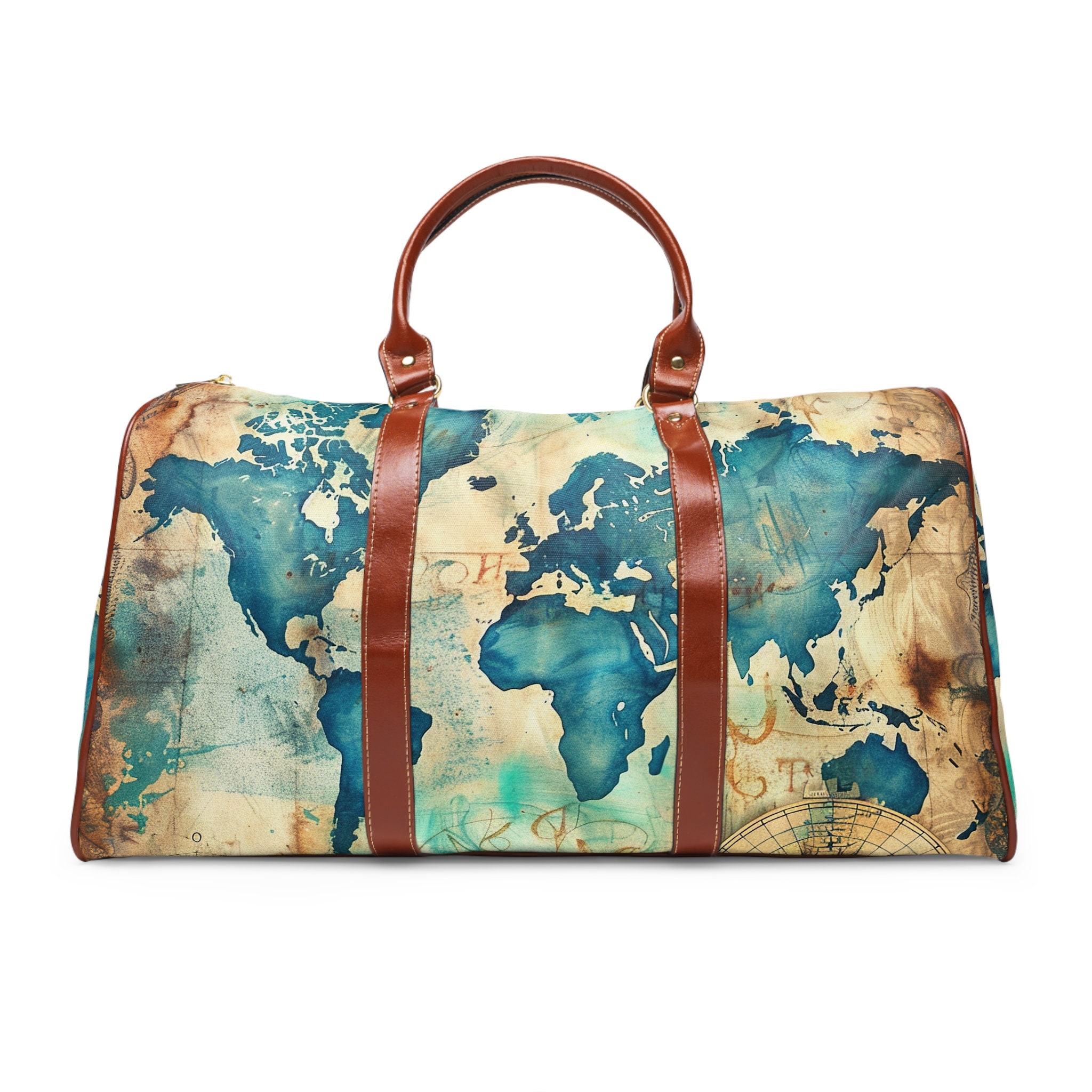 Vintage World Map Waterproof Travel Bag - Travel Accessories - Travel ...
