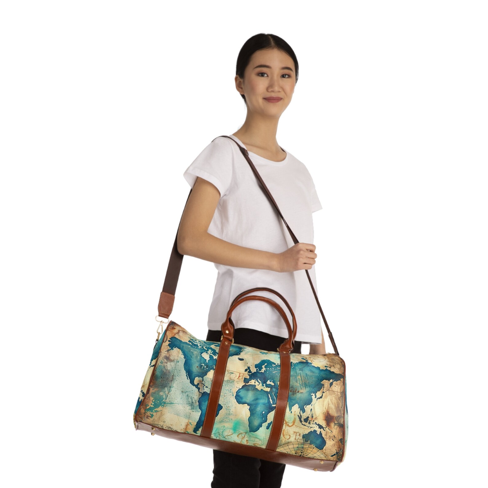Vintage World Map Waterproof Travel Bag - Travel Accessories - Travel ...
