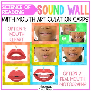 Science of Reading Sound Wall Cards With Mouth Pictures | Bulletin ...
