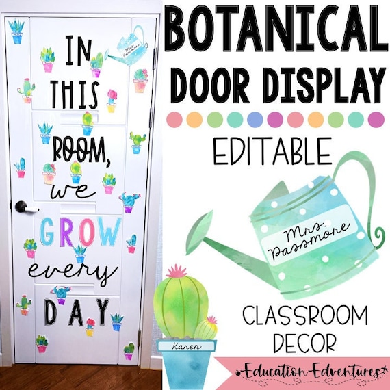 Cactus Classroom Door Display or Bulletin Board EDITABLE - Etsy