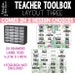 Botanical Teacher and Office Toolbox Labels EDITABLE | Cactus Plant ...