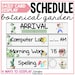Botanical Daily Schedule Cards EDITABLE Visual Display - Etsy