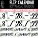 Botanical Pocket Chart Calendar & Flip Calendar and Weather - Etsy
