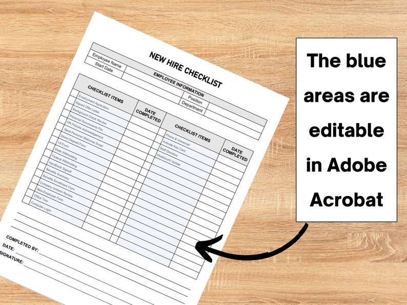 New Hire Checklist. Onboarding New Team Member Cheat Sheet. HR | Etsy