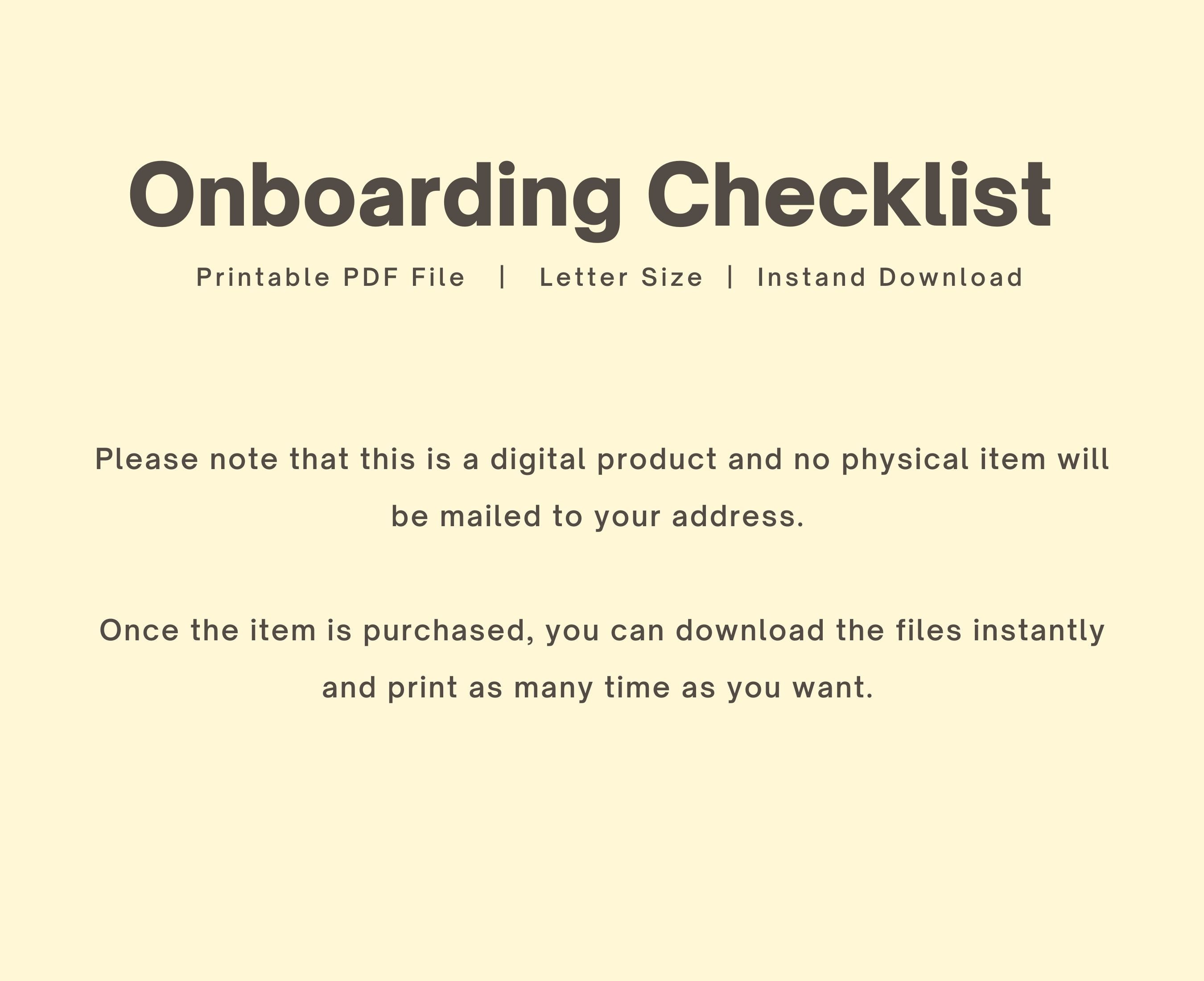 New Hire Checklist. Onboarding New Team Member Cheat Sheet. HR New ...
