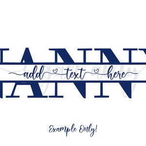 Grandma Split Monogram - Nan Split Monogram - Nanny Split Monogram ...