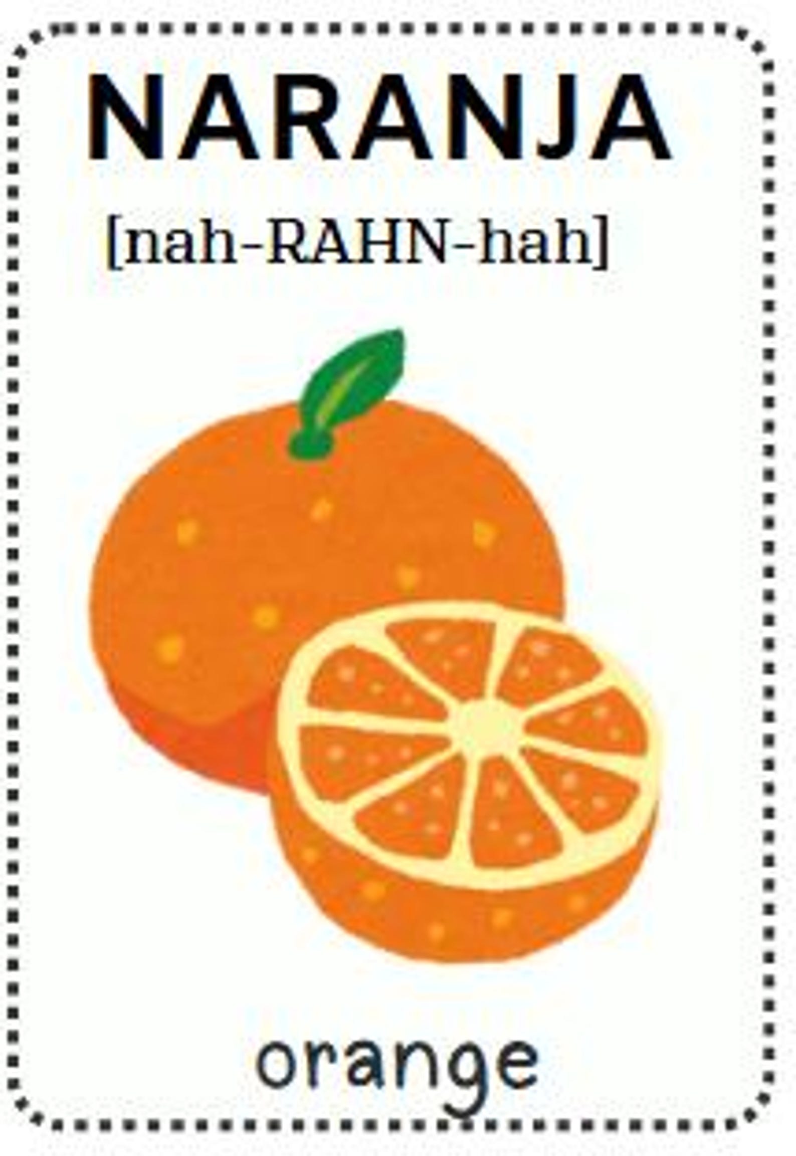 Spanish Fruit Flashcards: Bilingual Learning Printable (PDF) - Etsy