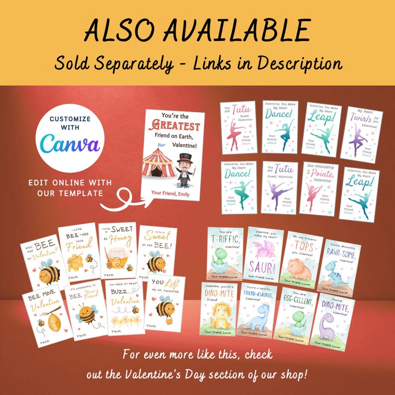 Printable Circus Themed Valentine’s Day Cards, Circus Carnival ...