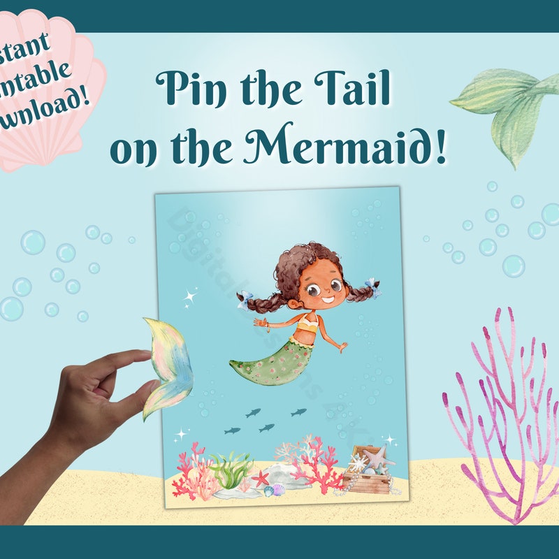 Pin the Tail on the Mermaid - Etsy Canada