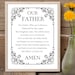 Our Father Prayer, Instant Download, the Lord’s Prayer Printable ...