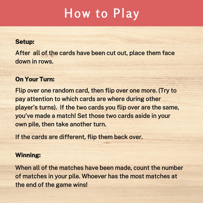 Christmas Memory Match Game for Kids, Memory Cards Game, Family ...