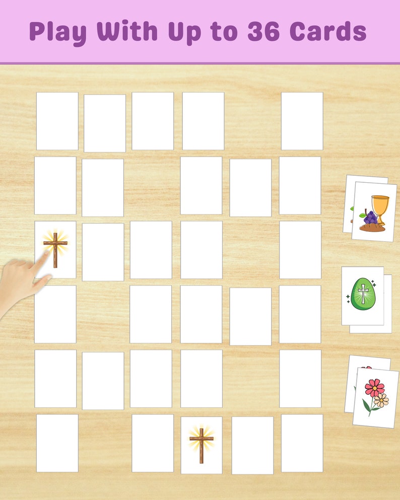 Easter Matching Game for Kids, Easter Story Bible Game, Printable ...