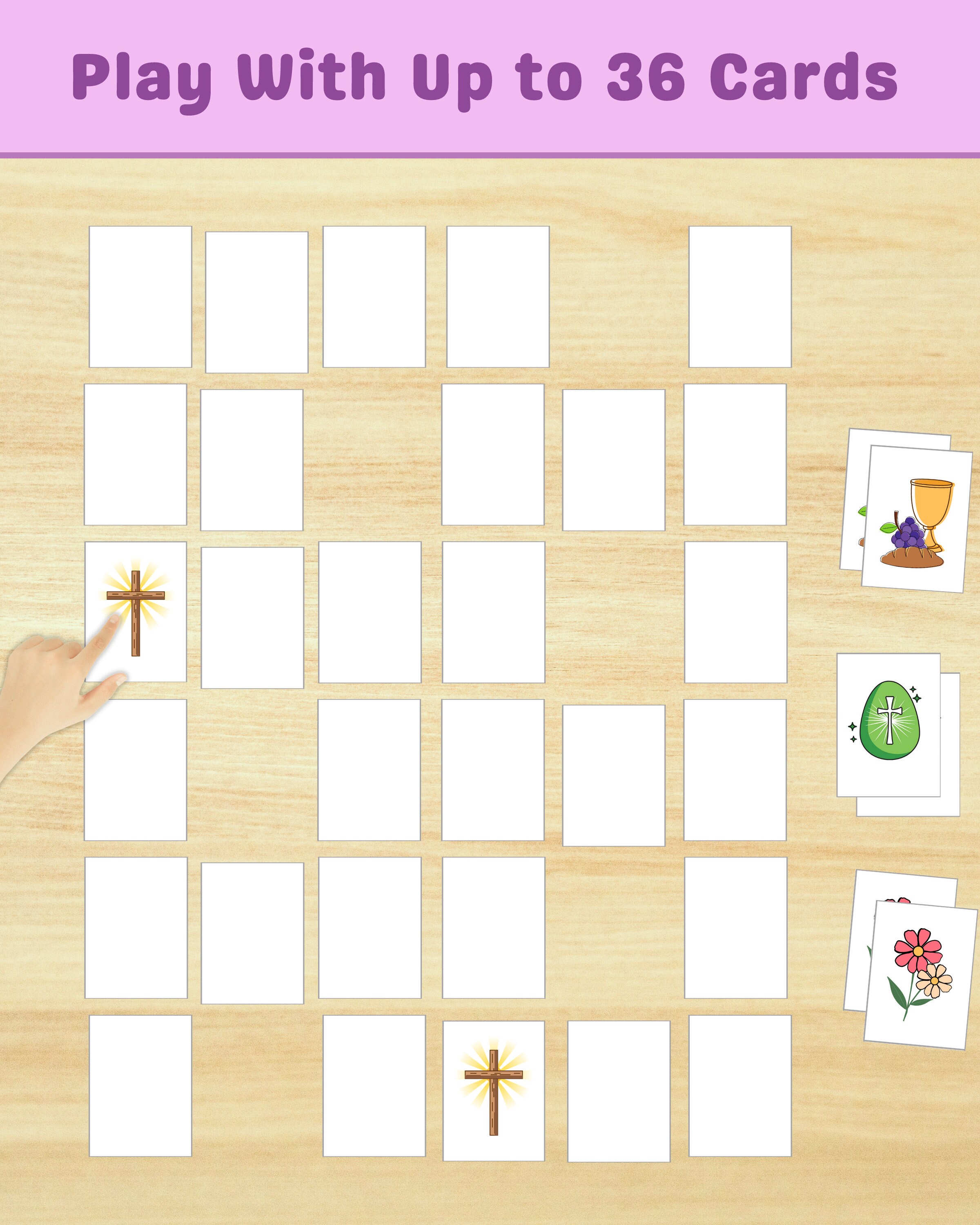 Easter Matching Game for Kids, Easter Story Bible Game, Printable ...