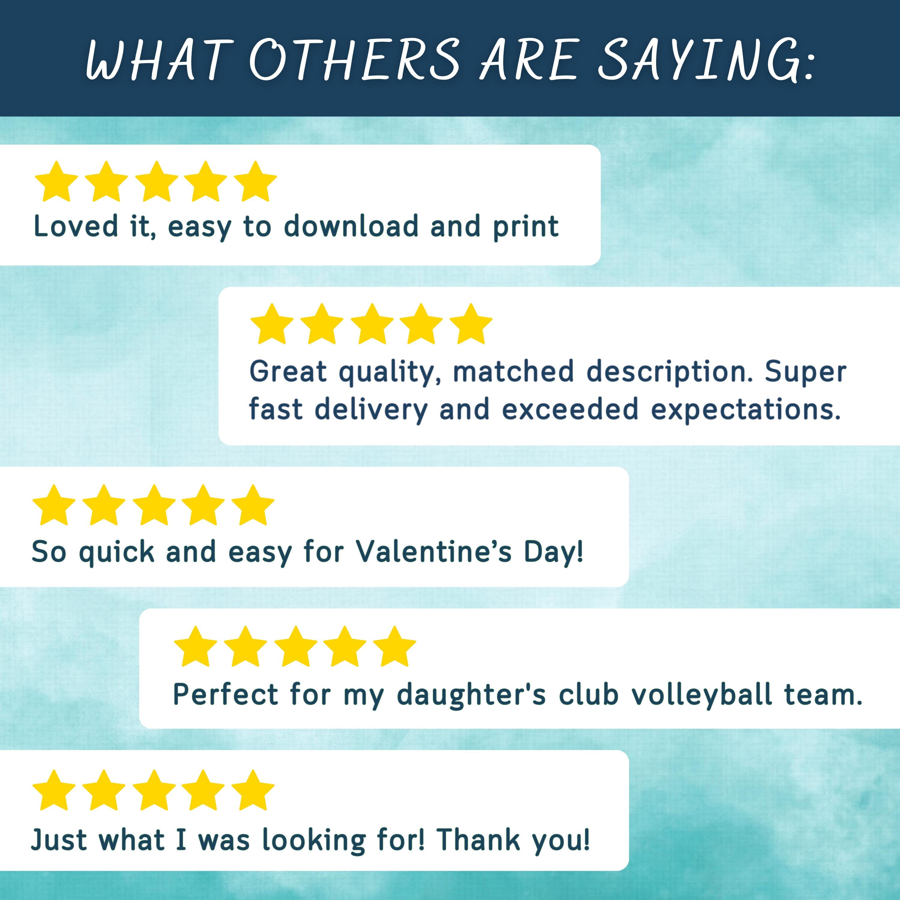 Printable Volleyball Valentine Exchange Cards for Friends, Girls ...