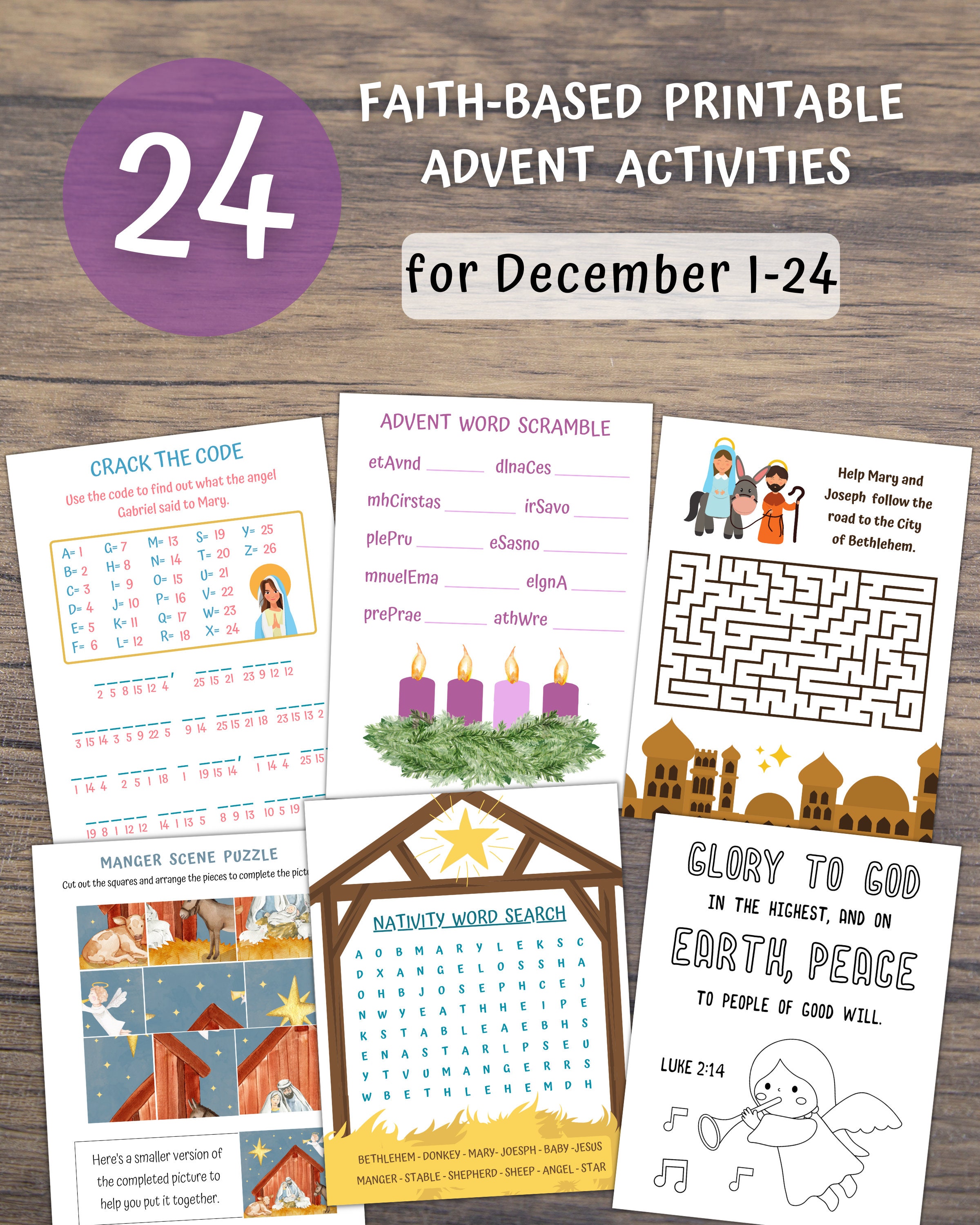 Catholic Advent Daily Activities for Kids With Paper Chain Advent ...
