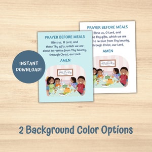 Traditional Catholic Bless Us O Lord Meal Prayers, Catholic Kids Grace ...